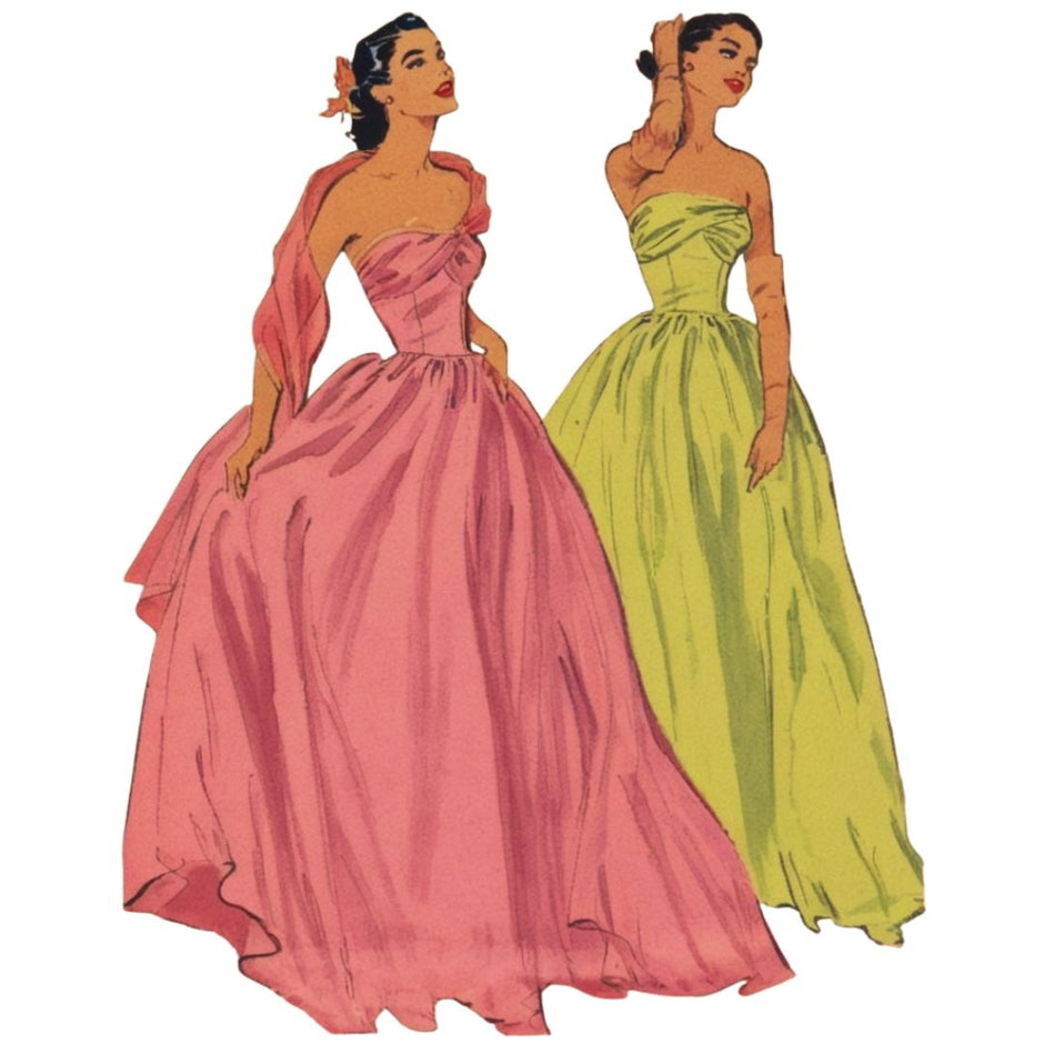 Vintage 1950s Evening Dress Patterns – Vintage Sewing Pattern Company