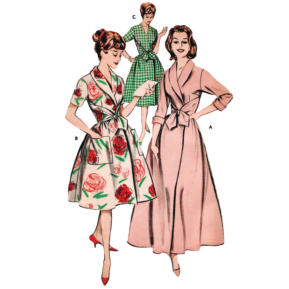 Vintage Sewing Patterns PDF - Lounge-wear, House Dresses & Robes ...