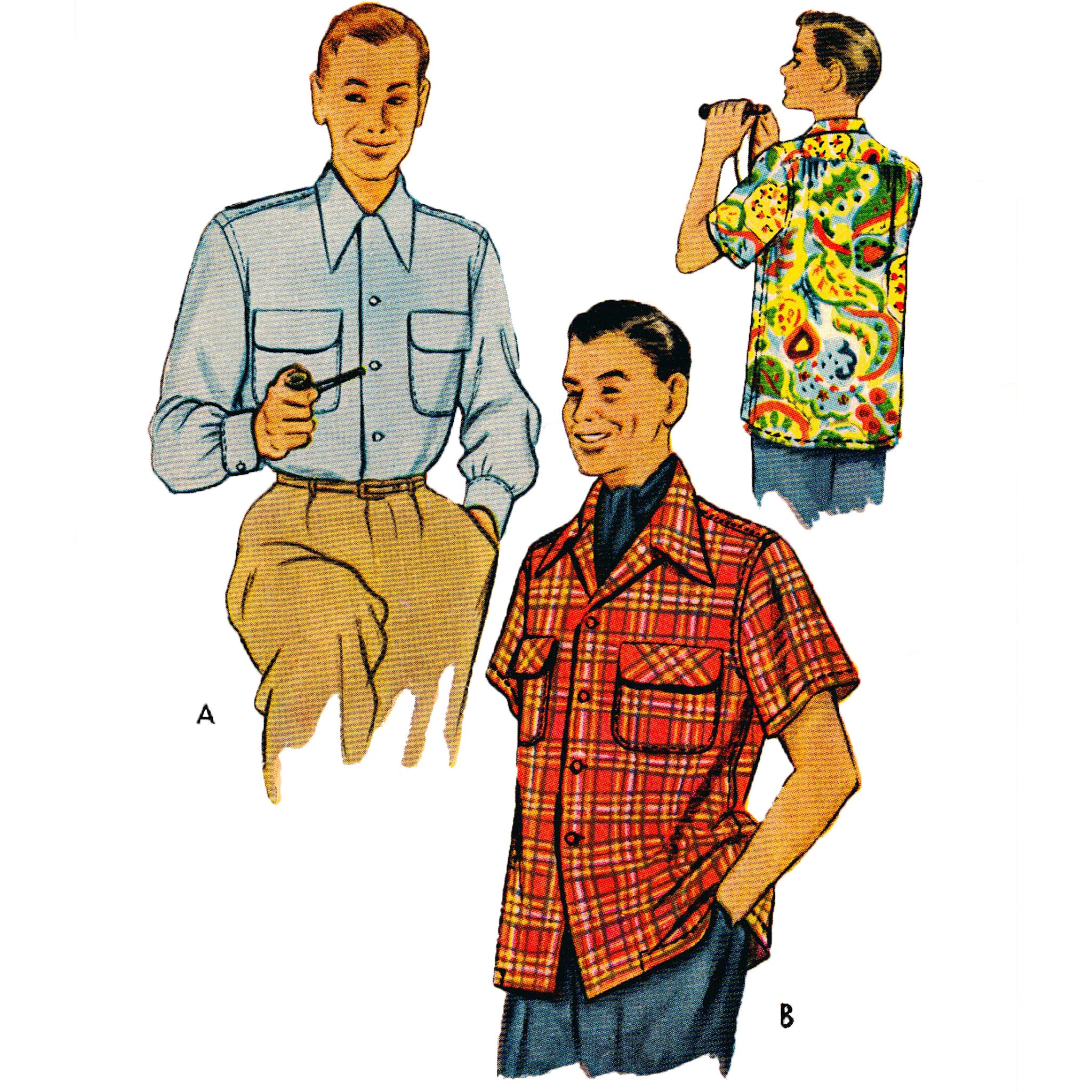 Vintage Sewing Patterns - Men's Shirts – Vintage Sewing Pattern Company