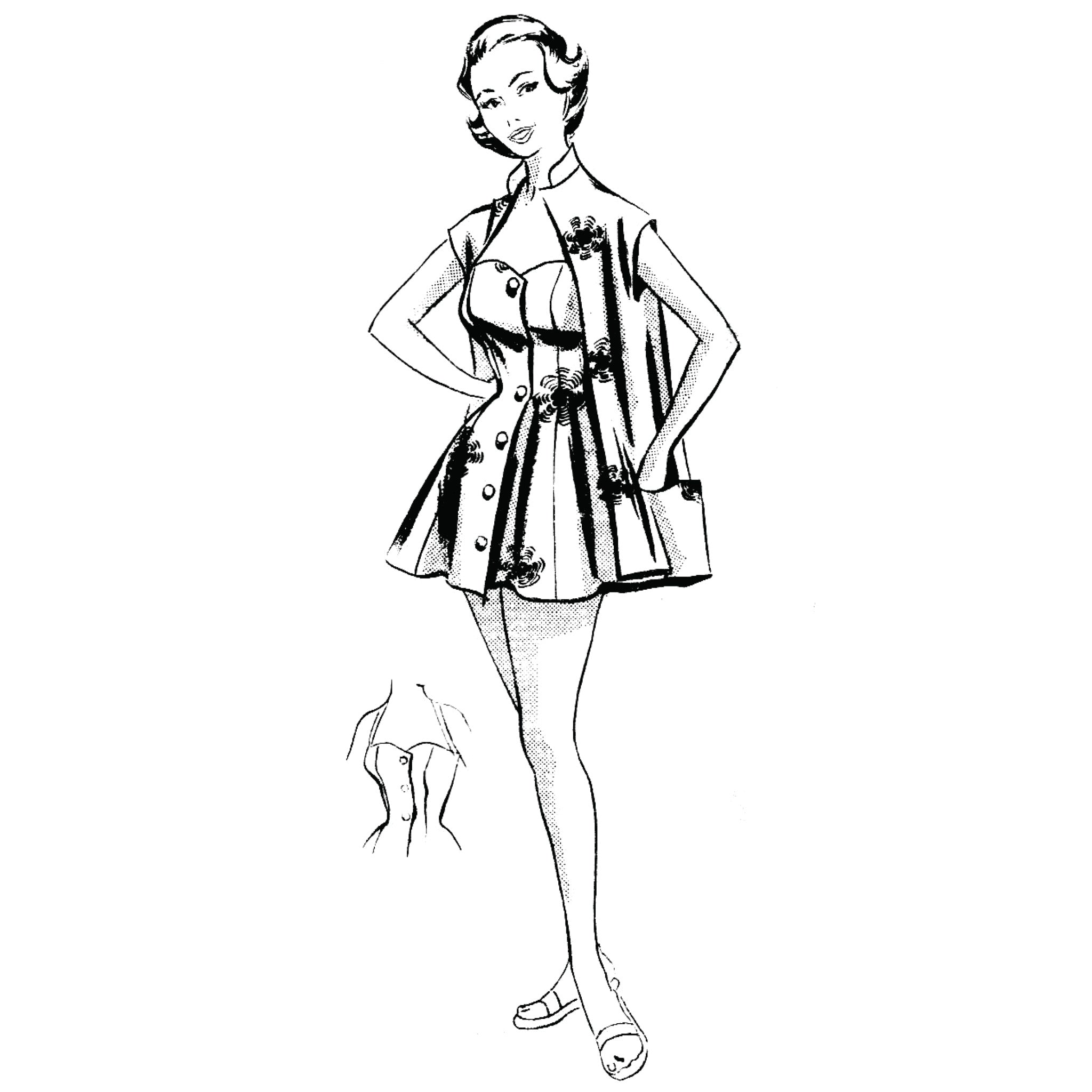 Vintage Sewing Patterns: Swimsuits & Beachwear – Vintage Sewing Pattern ...