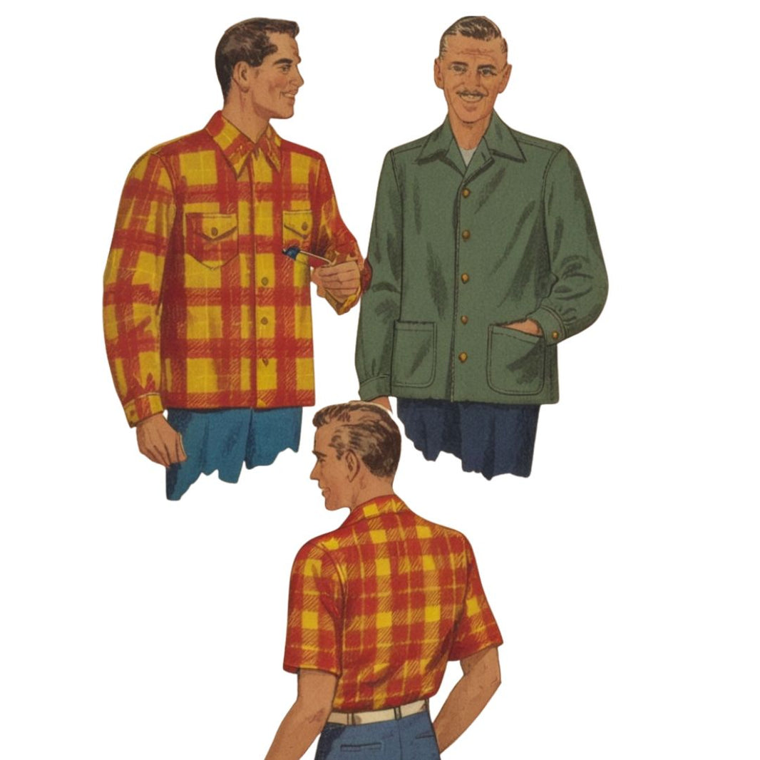 Vintage Sewing Patterns - Men's Shirts – Vintage Sewing Pattern Company