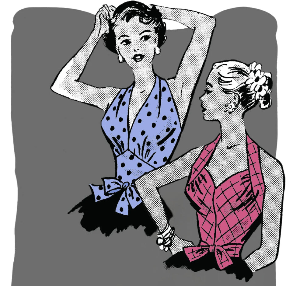 Vintage Sewing Patterns PDF - Blouses & Tops – Vintage Sewing Pattern ...