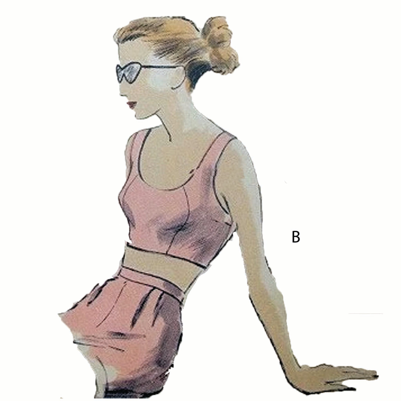 Women's Bras, Tops, Rockabilly, Vintage 1950s Sewing Pattern – Vintage ...
