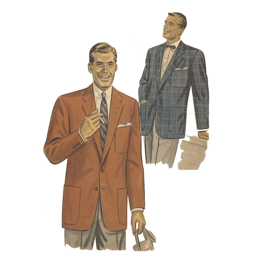 1950s Pattern, Men's Sports Jacket, Blazer – Vintage Sewing Pattern Company