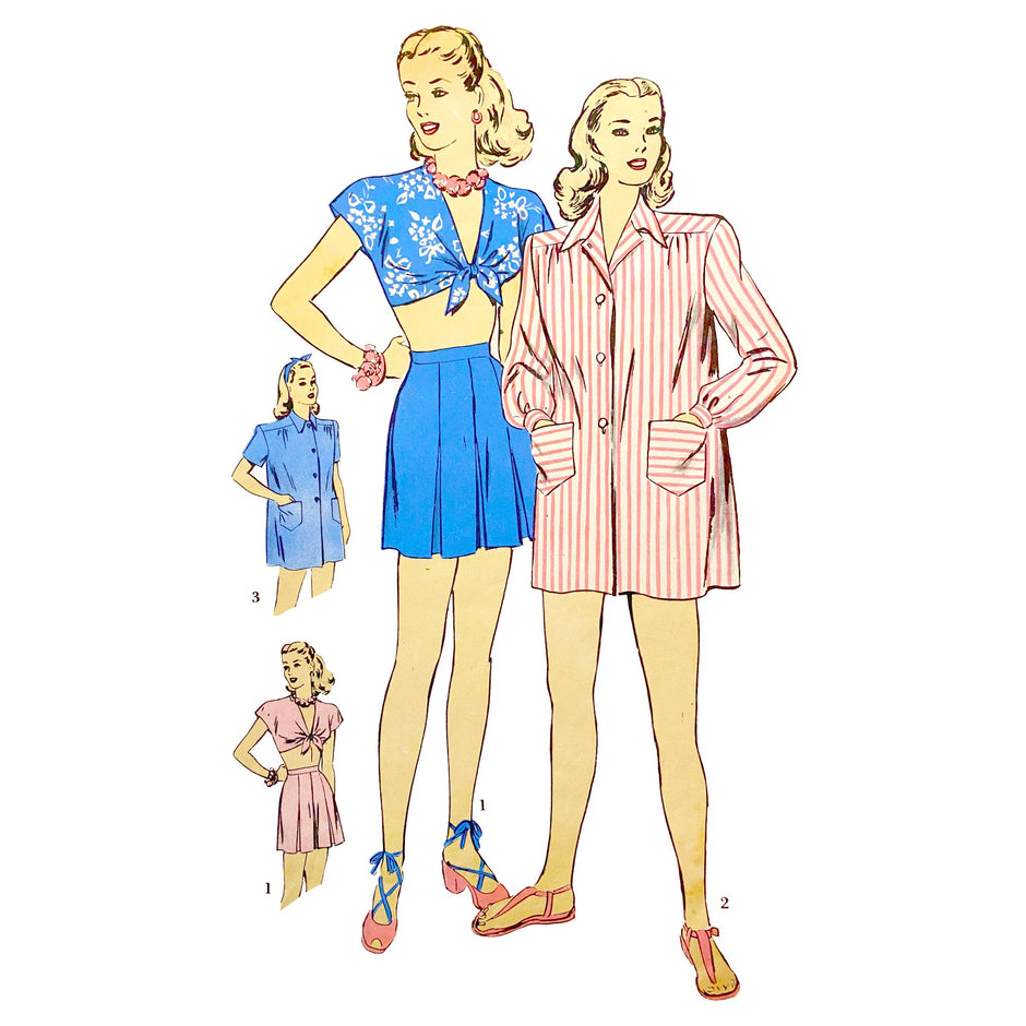 Vintage Sewing Patterns: Swimsuits & Beachwear – Vintage Sewing Pattern ...