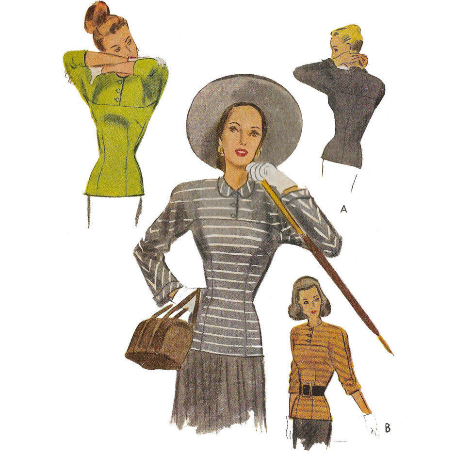 Vintage Sewing Patterns PDF - Blouses & Tops – Page 3 – Vintage Sewing ...