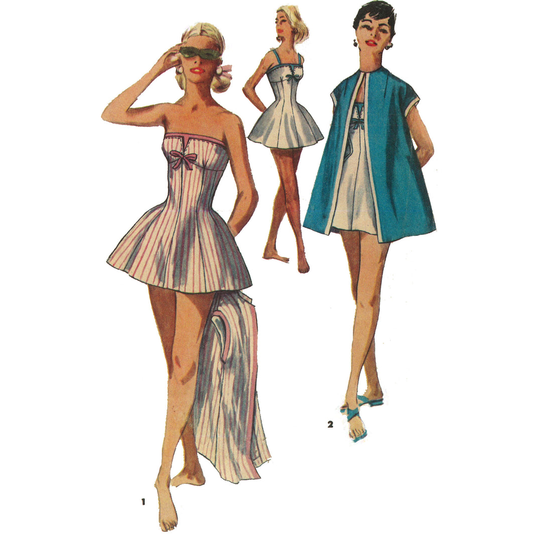 Vintage Sewing Patterns: Swimsuits & Beachwear#N# – Vintage Sewing ...