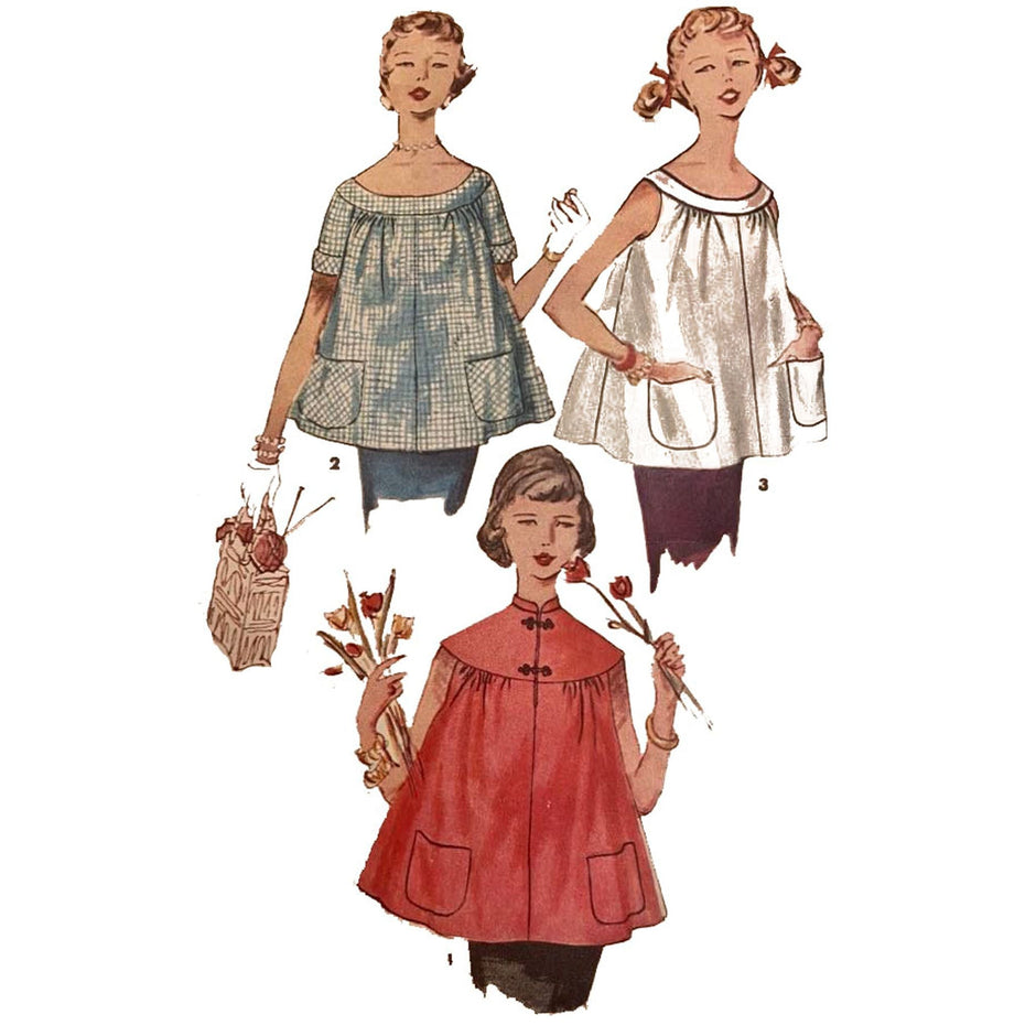 Vintage Sewing Patterns PDF - Blouses & Tops – Page 3 – Vintage Sewing ...