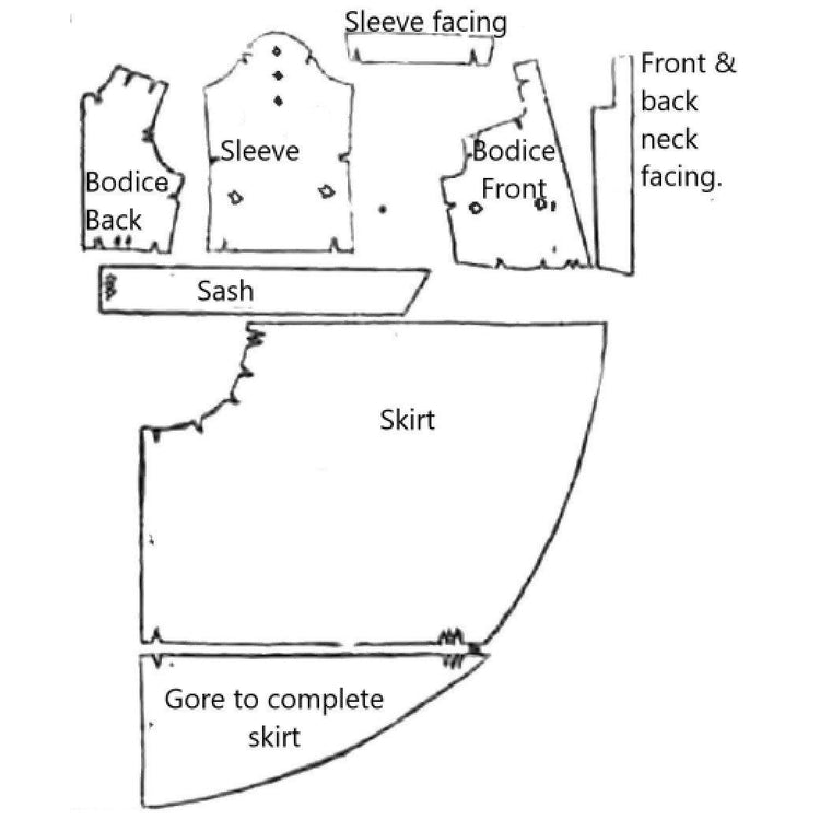 Women's Wrap Housecoat, Robe, Dressing Gown, Vintage 1940s Sewing ...