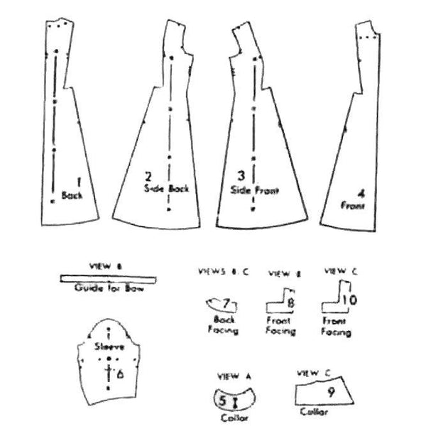 PDF - 1950's Sewing Pattern: Princess Line Dress Rockabilly Swing - Bu ...